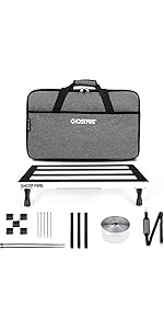 Amazon | GHOSTFIRE 超軽量 ギターエフェクター ボード ペダルボード アルミニウム合金 面ファスナー キャリングバッグ付き Sシリーズ SPL-04 | エフェクターケース ...