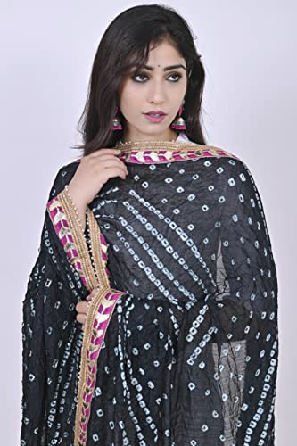 Buy Fash8 Women’s Jaipuri Rajasthani Tie-Dye Art Silk Traditional ...