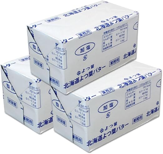 Amazon | 【3個セット】北海道よつ葉バター 加塩 450g×3（1350g）よつば まとめ買い ママパン | ママパン | バター 通販