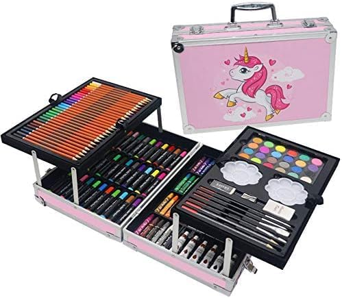 Nkk 145 -Piece Art Set, Deluxe Professional Color Set, Art Kit for Kids ...