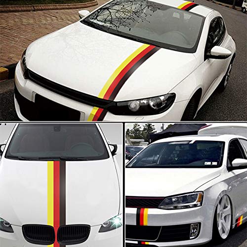 Snapklik.com : 3inches X 118inches Germany Flag Stripe Decal Sticker ...