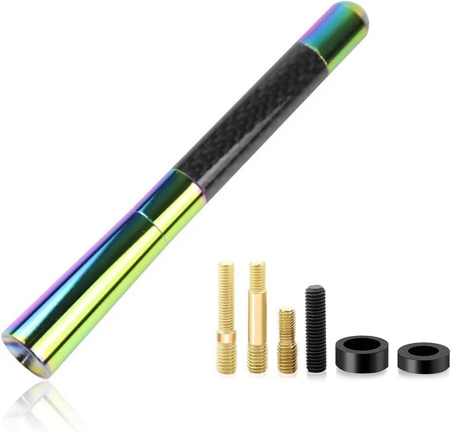 Amazon.com: Sylvil Car Short Antenna, 4.72" Aluminum Radio Antennas ...