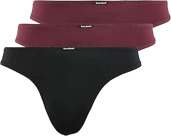 bruno banani Lot de 3 strings pour homme - En microfibre respirante ...