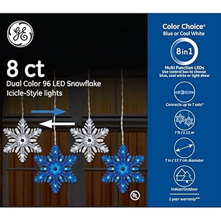 Amazon.com : GE Color Choice 8 Count Multi-Function Color Changing Mini ...
