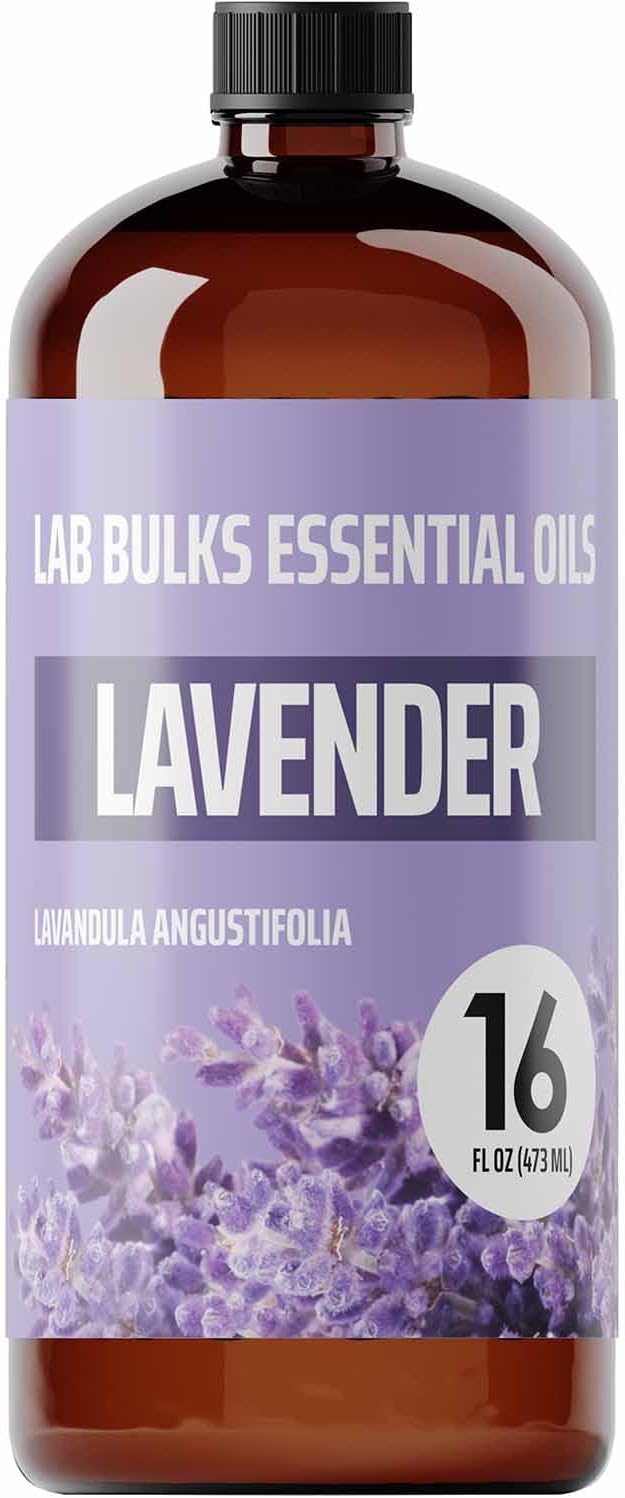 Amazon.com: Lab Bulks Essential Oil Lavender Essential Oil 16 oz Bottle ...