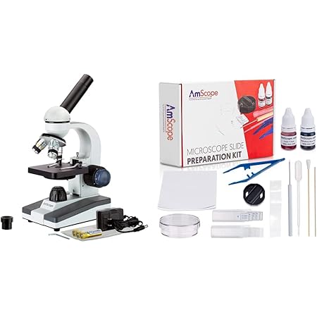 Amazon.com: AmScope M150C-I 40X-1000X All-Metal Optical Glass Lenses ...