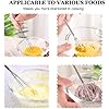 NileHome Mini Whisks Stainless Steel Whisk Set 5" 7" Kitchen Small Wisk ...