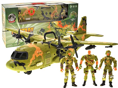 Buy Military Combat Air Force Airplane Toy with Lights, Army Sounds and ...