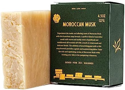 Amazon.com : Iron Lion Soap - Moroccan Musk Body Soap - Plant Based ...