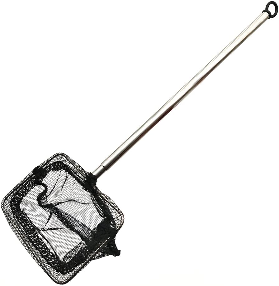 GOIYZTTR Fish Tank Net Aquarium Fish Net with Extendable Stainless ...