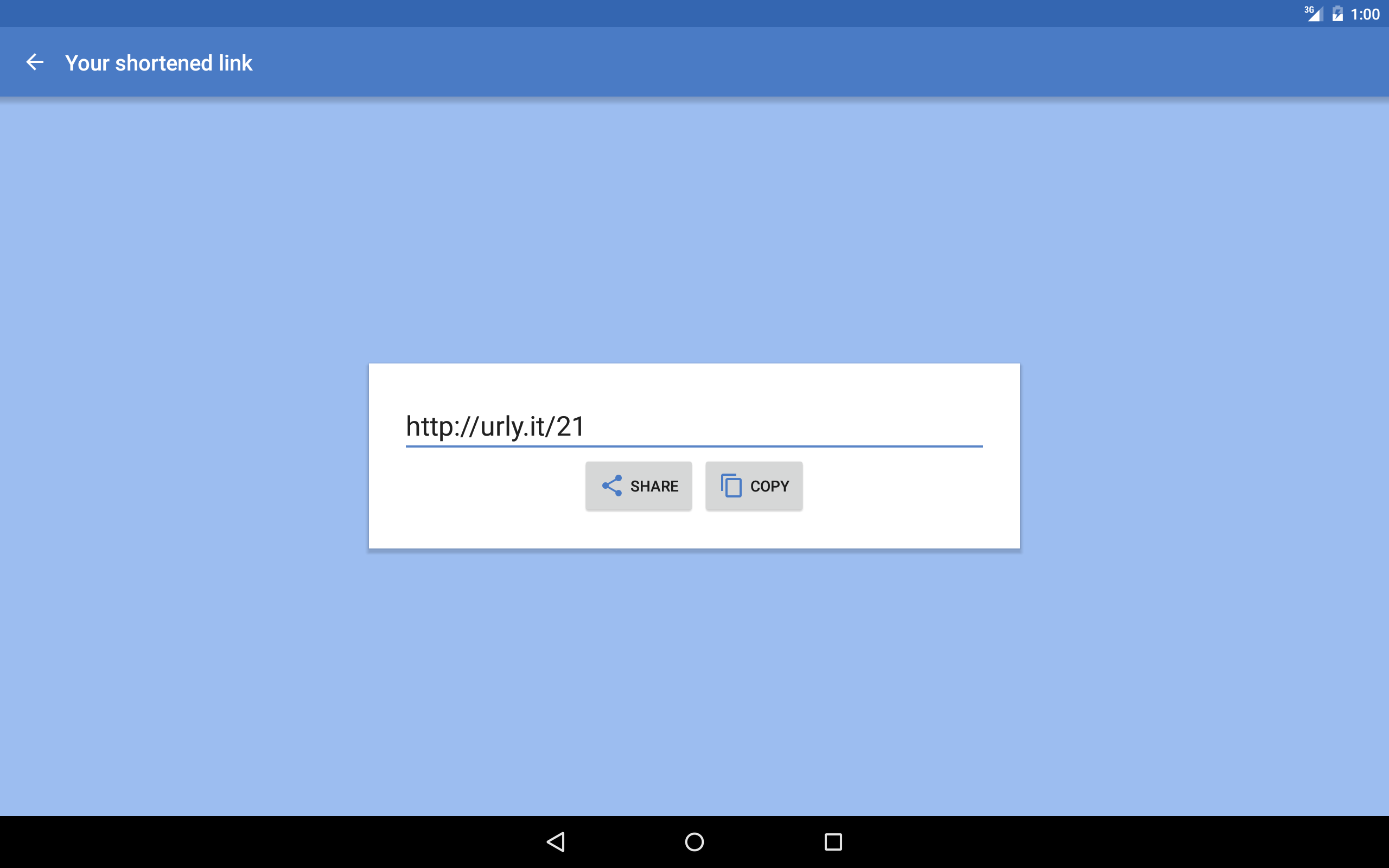 Urly - Shorten your links - App on the Amazon Appstore