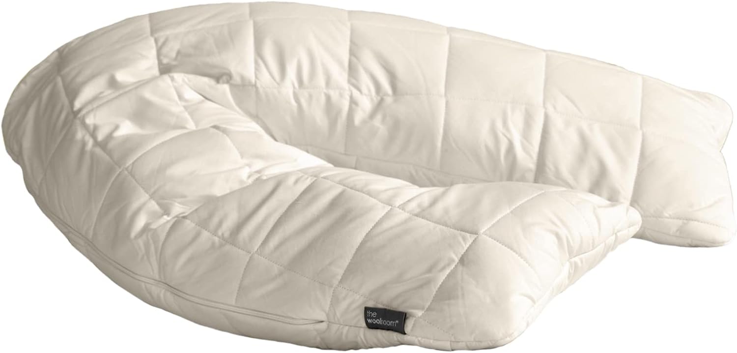 Amazon.com: WOOLROOM - V-Shaped Wool Body Pillow - Adjustable ...