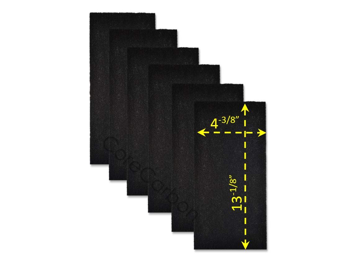 Amazon.com: CoreCarbon 6-Pack Exact Fitment Carbon Pre-Filter Designed ...
