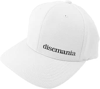 Amazon.com : Discmania Bar Logo Flexfit Disc Golf Hat - White - S/M ...