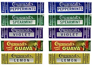 Amazon.com : Chowards Mints Variety Pack of 10 - Violet, Spearmint ...