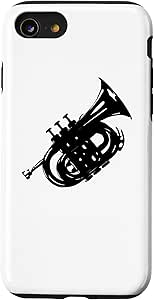 Amazon.co.jp: Small Pocket Trumpet Phone Case for iPhone SE (2020) / 7/ ...