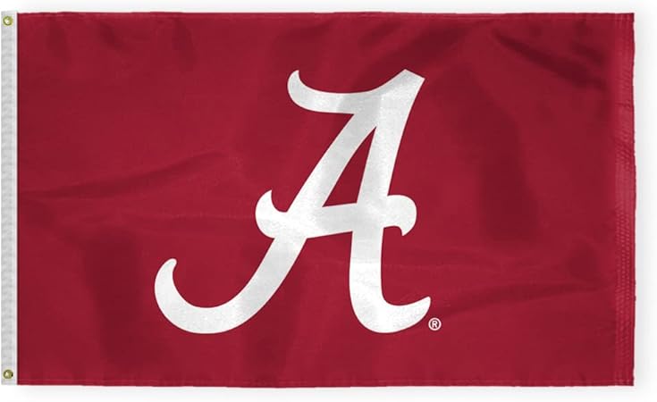 Amazon.com : Alabama University Crimson Tide Primary A Logo Flags - 3x5 ...