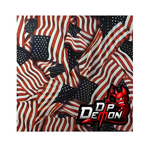 Amazon.com: Hydrographic Film Flags Metallic American Flag Garrison USA ...