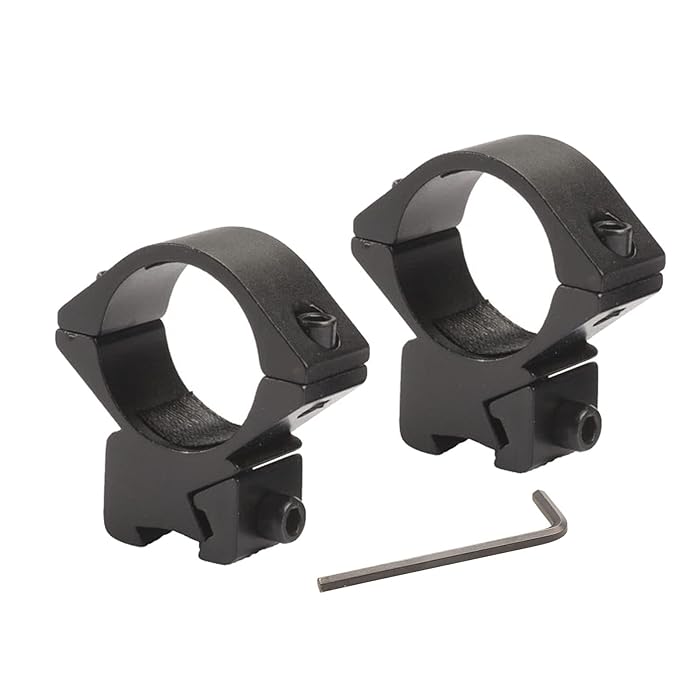 Buy Atom Optics 1 inch Scope Mount Rings for 11mm Dovetail Rails High ...