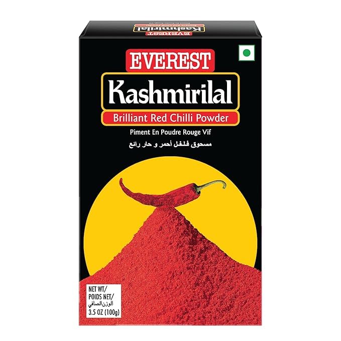 Everest Kashmiri Lal Chilli Powder| 100 Gm Each| Pack of 2| 200 Gm+ ...