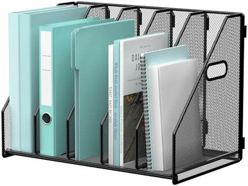 Amazon.com: samstar Vertical Magazine File Holder, Desk File Organizer ...