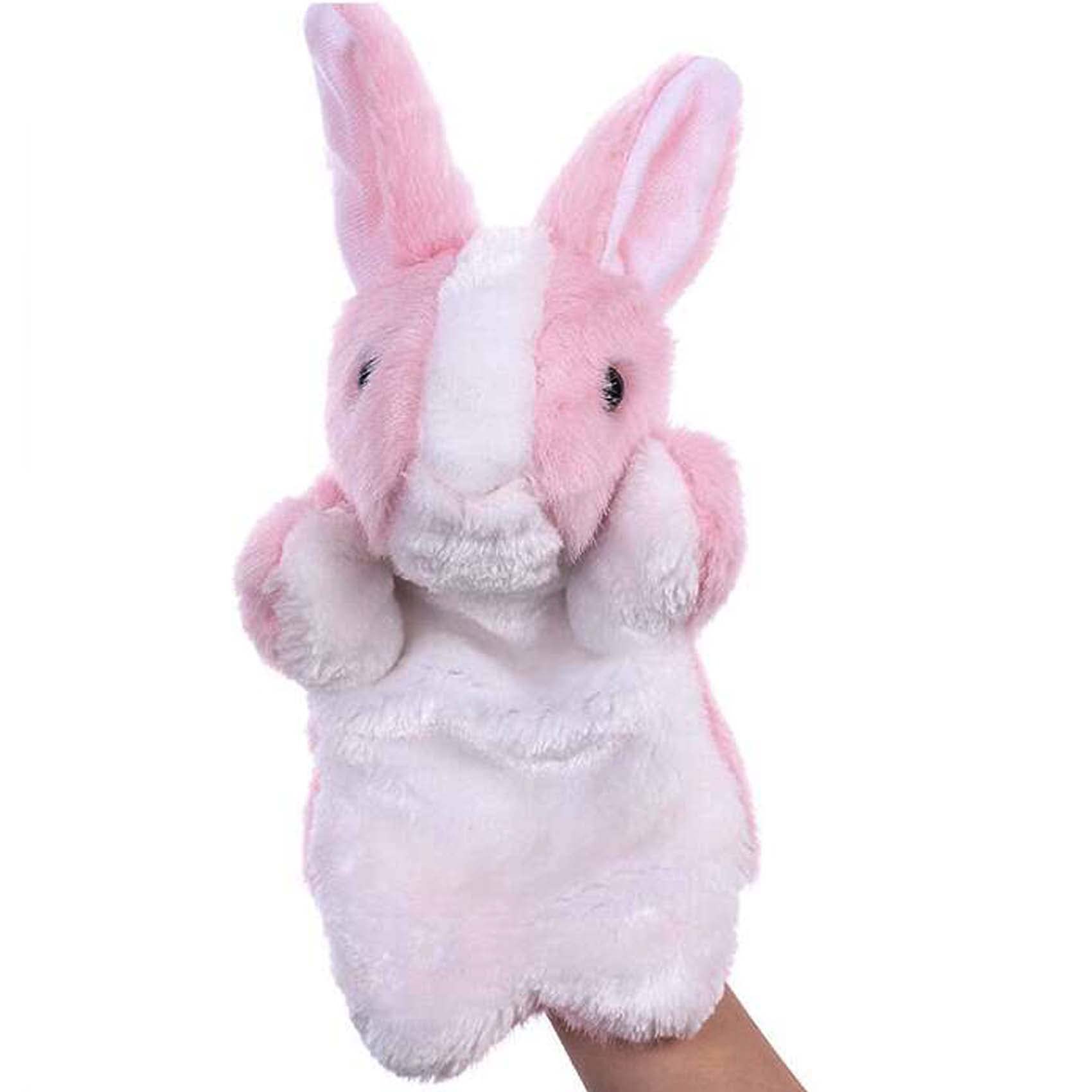Amazon.com: Bunny Hand Puppets Rabbit Plush Animals Toys for Kids ...