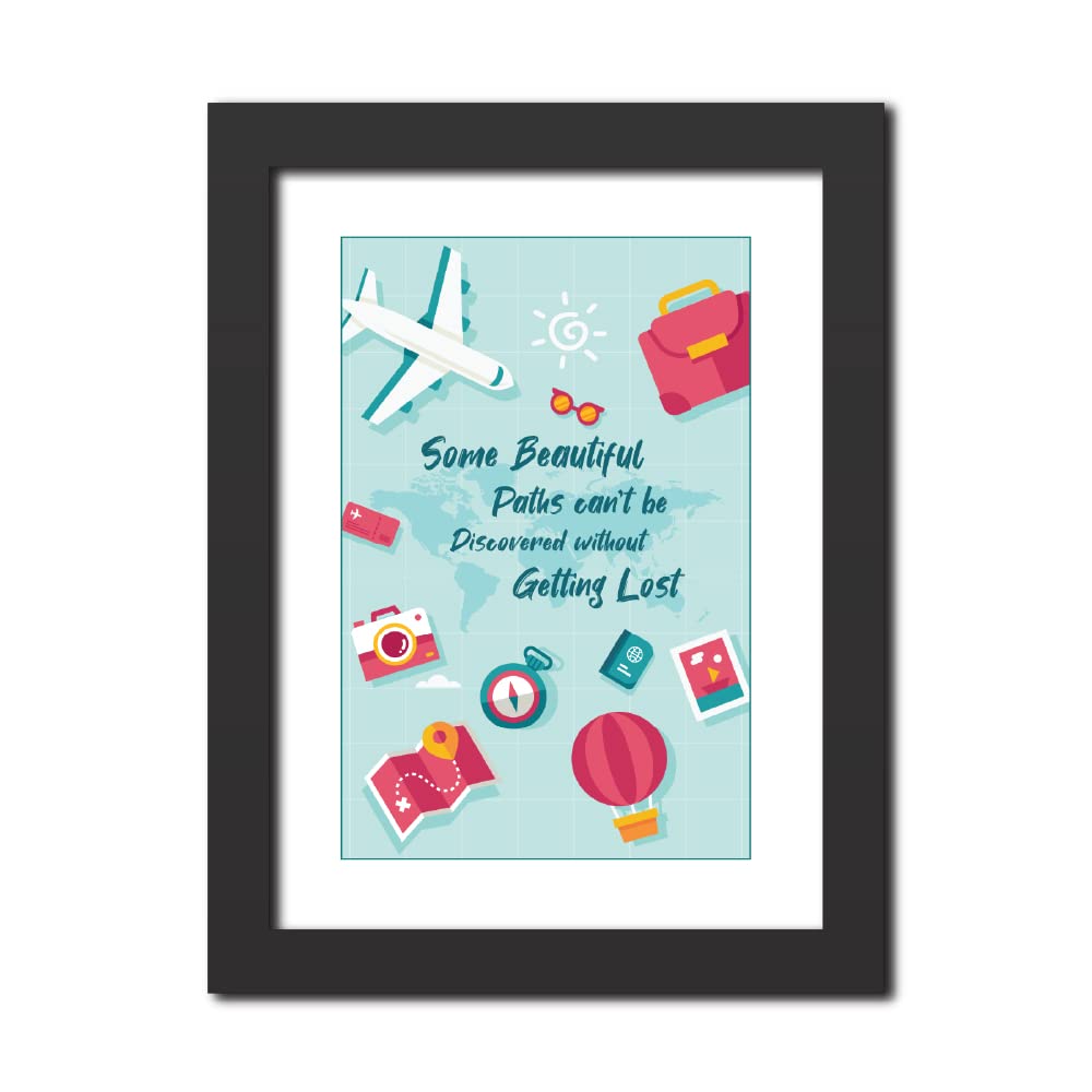 inspire TA Travelling Quotes Wall Frames Travel posters Motivational ...