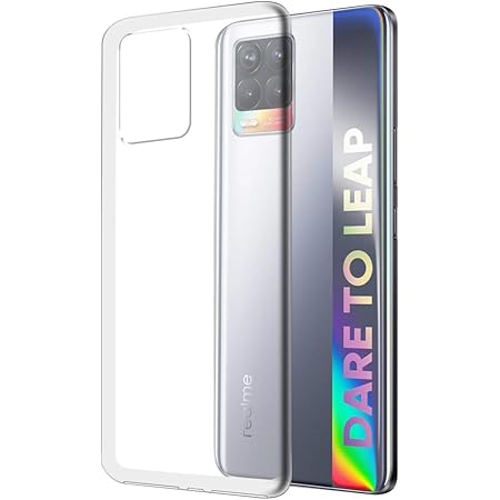Fashionury Soft Silicone Shock Proof Flexible Back Cover for Realme 8 ...