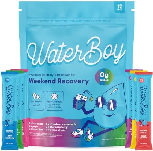 Amazon.com: Waterboy Workout Hydration | 2,960mg Sugar Free Electrolyte ...
