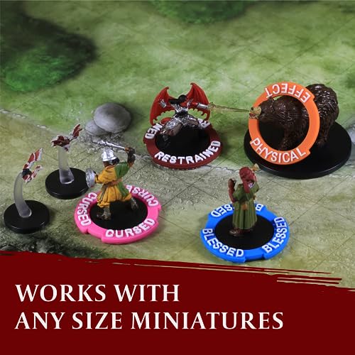 Snapklik.com : DND Miniatures Condition Markers - 96 Rings To Track 24 ...