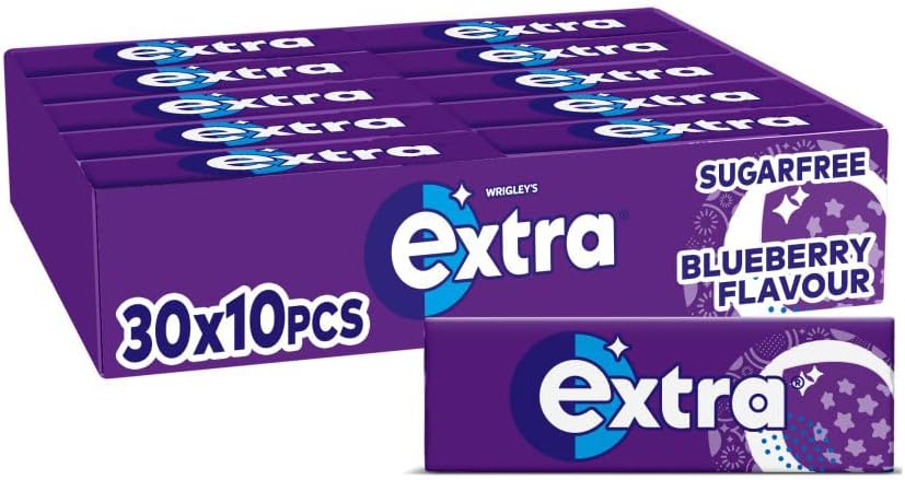 Extra Chewing Gum, Sugar Free, Blueberry Flavour, Chewing Gum Bulk ...