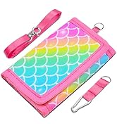 Amazon.com: Kids Wallet for Girls, Cute Girls Initial Wallet with Hook ...