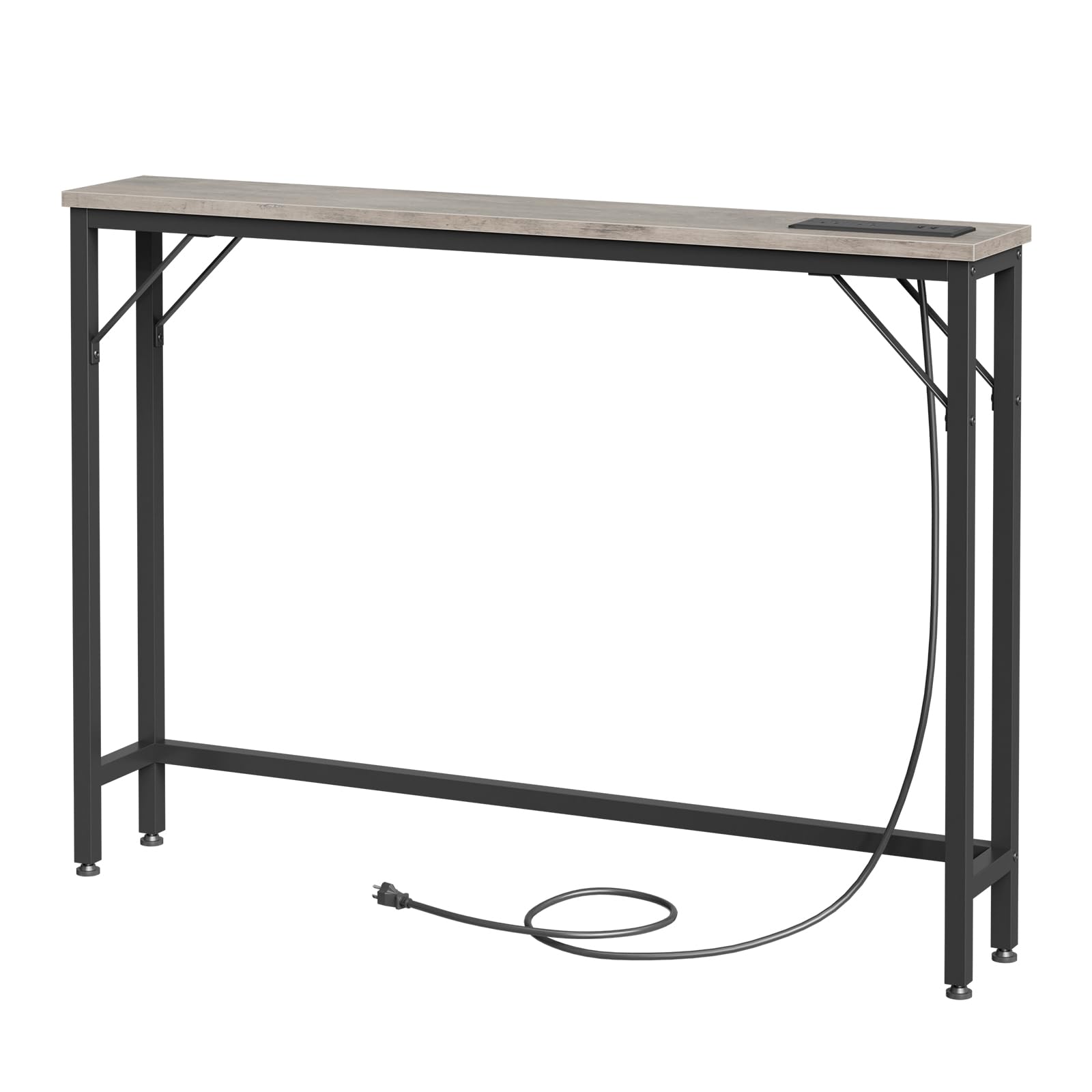 Amazon.com: GarveeHome Slim Console Table with Built-in Outlets, Narrow ...