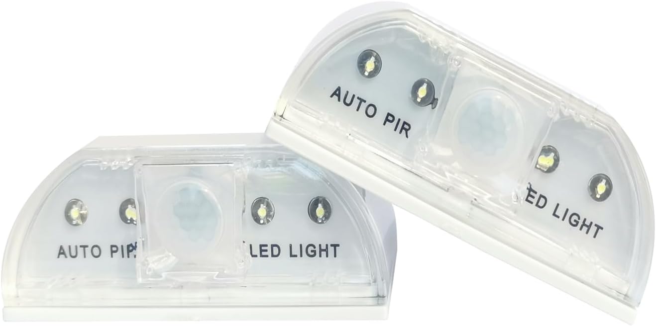 2 Pack Keyhole Light, IR PIR Automatic Motion Sensor Detection Door ...