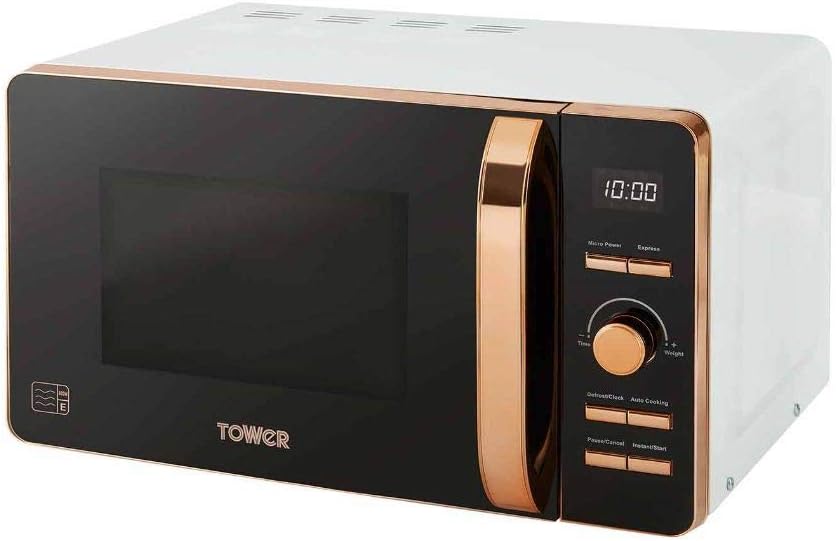 Tower T24021W Digital Microwave with 60-Minute Timer and 8 Autocook ...