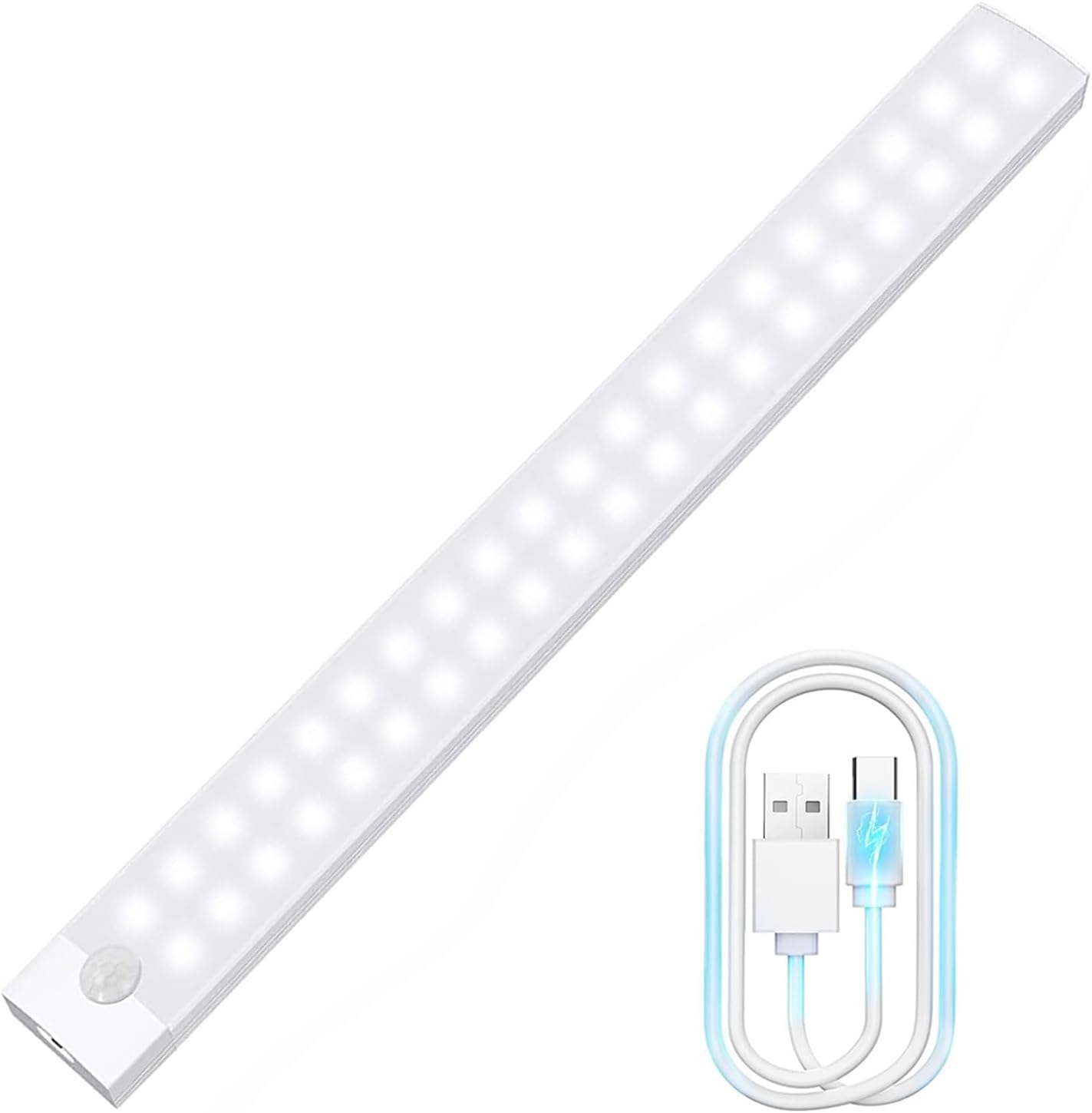 Motion Sensor Lights Rechargeable 40 LEDs Wireless Dimming Indoor Night ...