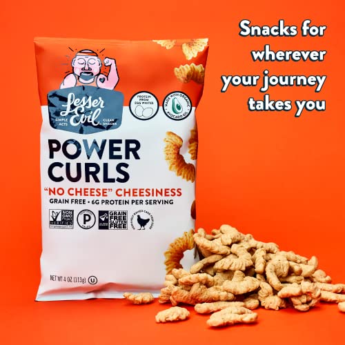 Lesserevil Power Curls Egg And Cheese, 4 Oz | Gourmetian