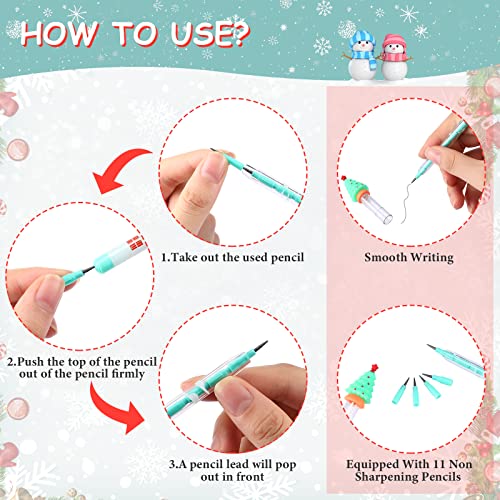 Snapklik.com : Zonon Christmas Pencils Christmas Multi Point Stackable ...