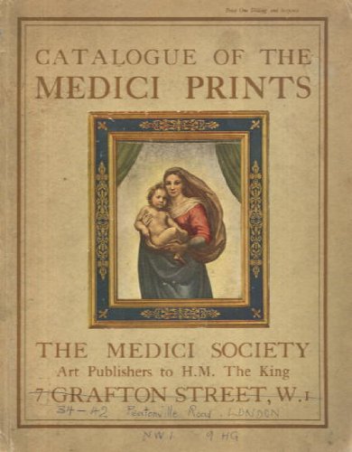 A catalogue of the Medici prints: Amazon.co.uk: Medici Society: Books