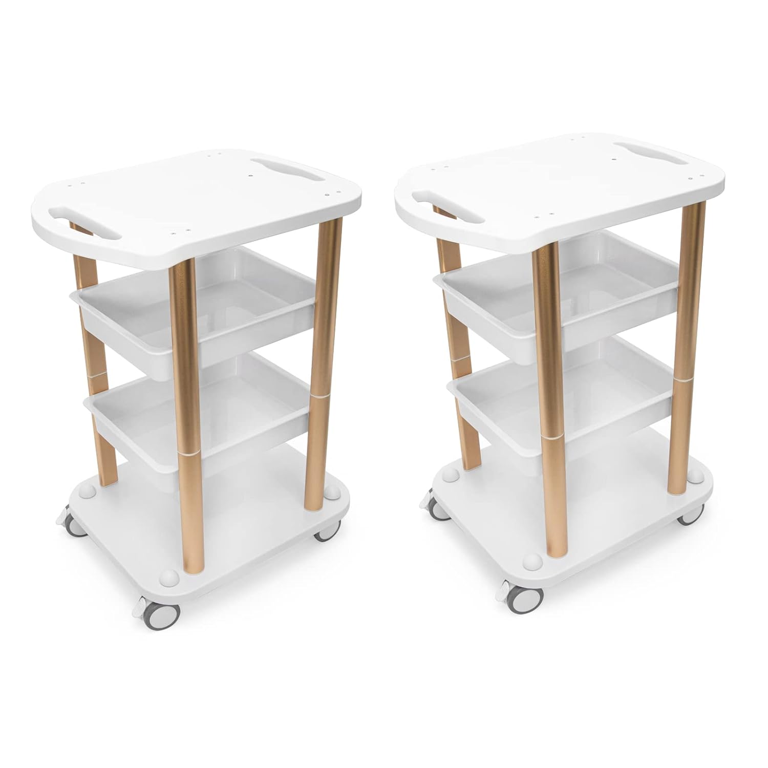 Amazon.com: Elitzia Facial Trolley 2 Piece Per Set 4 Shelf ABS Aluminum ...