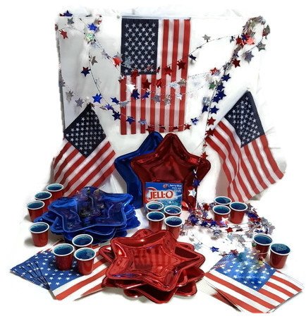 Amazon.com : Super Fourth of July Party Pack Bundle - 7 Items: Two Sets ...
