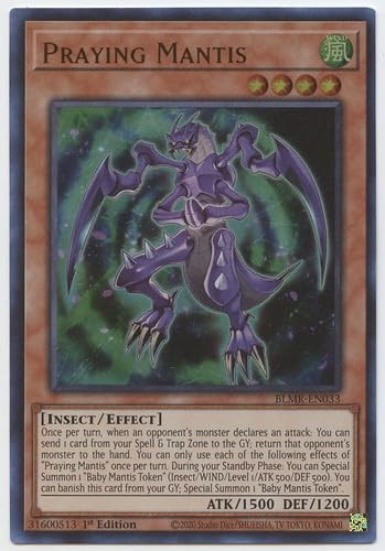 Amazon.com: Praying Mantis - BLMR-EN033 - Ultra Rare - 1st Edition ...