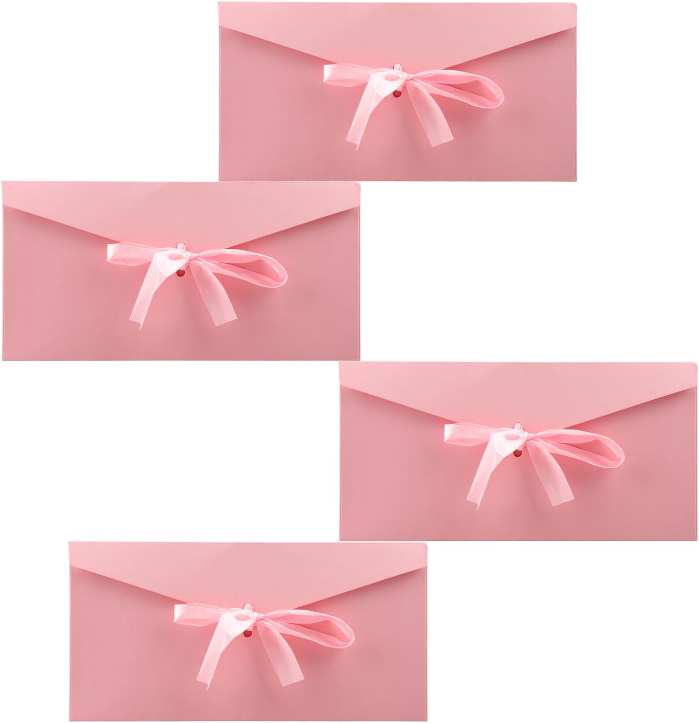 Vanyibro 4 Pack Kraft Paper Envelopes with Ribbons,22 * 11 Luxury ...