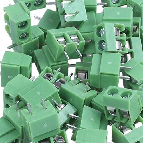 3NH® 3X(50 Pieces 2 Pin 5 mm Pinch PCB Mount Screw Terminal Block ...