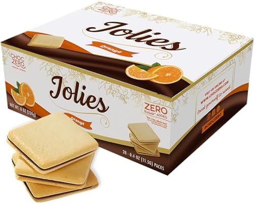 Amazon.com: ChocZero Chocolate Cookies, Dark Orange Jolies, Gluten Free ...