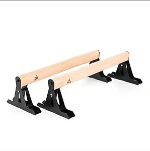 Parallettes wooden metal | Low parallettes | Push-ups stands ...