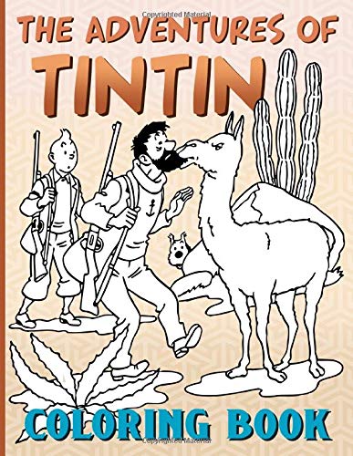 Buy Tintin Coloring Book: Beautiful Simple Designs Tintin Coloring ...