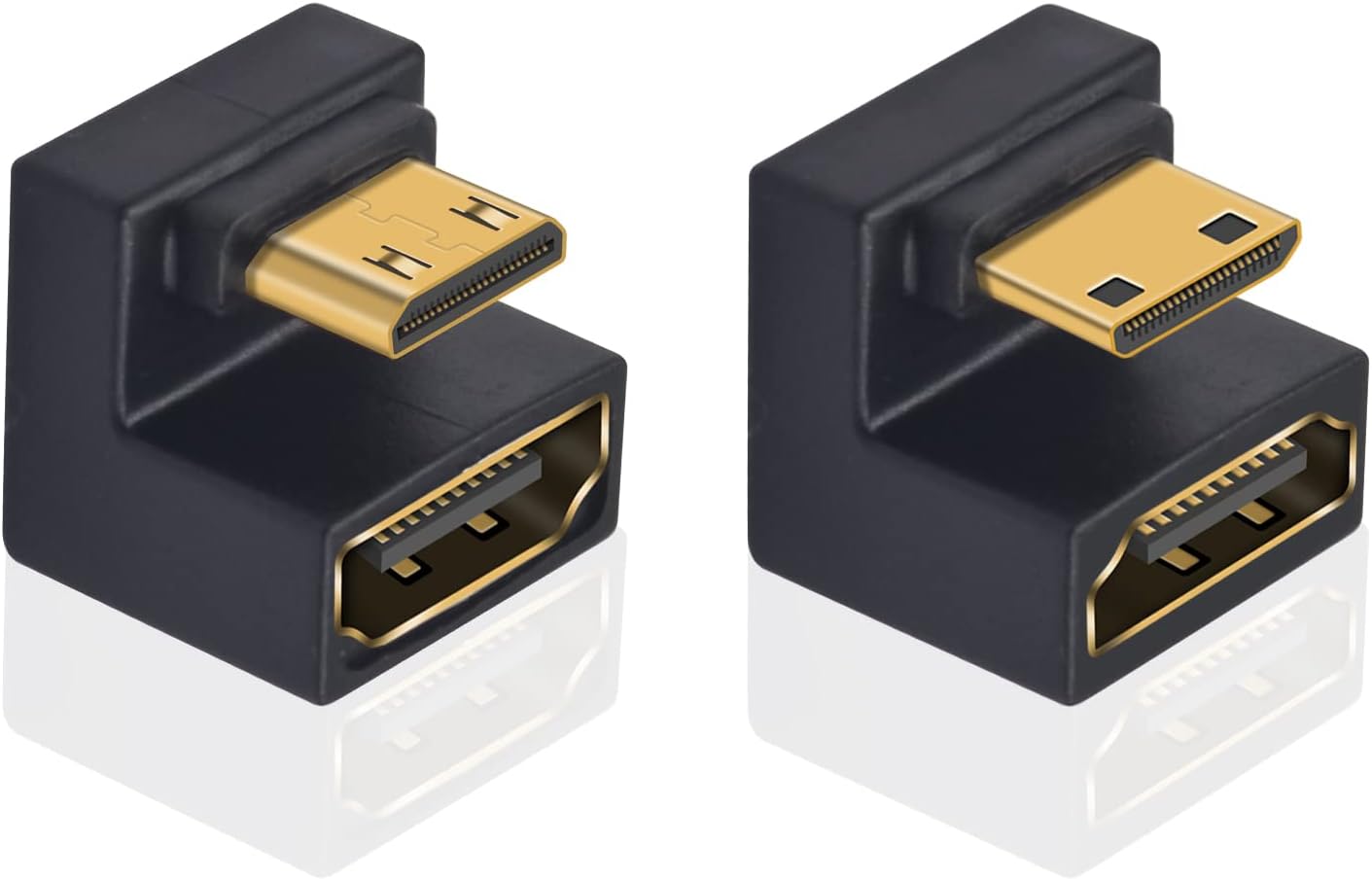 Amazon.com: Duttek 180 Degree Mini HDMI to HDMI Adapter 8K, U Shaped ...