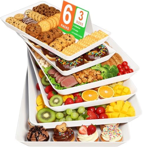 Amazon.com: SmartTrends 6-Pack Serving Tray for Parties, Serving ...