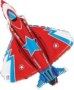 Amazon.com: Fighter Jet Foil Shaped Balloon : Toys & Games